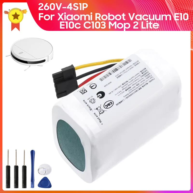 Replacement Battery 260V-4S1P For Xiaomi Sweeping Mopping Robot Vacuum ...