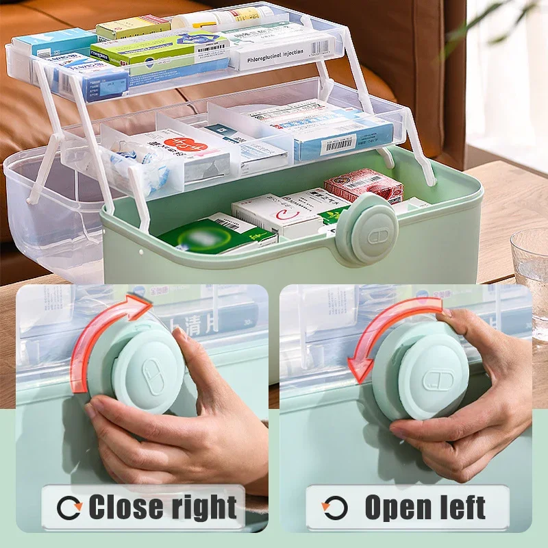 First-Capacity-Container-Box-Aid-Emergency-Family-Medicine-Practical ...