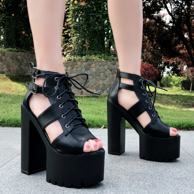 14CM-sandalle-femme-Platform-Punk-Rock-Gothic-Sandals-Women-Peep-Toe ...