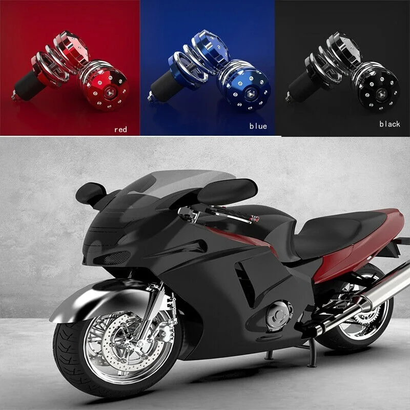 Motorcycle Scooter Handlebar Grips Bar End Cap Plugs Slider CNC ...
