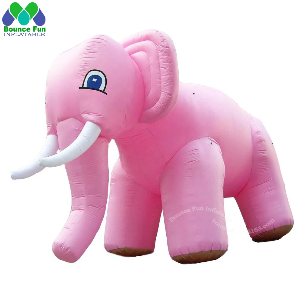 Event-Promotional-Giant-Inflatable-Pink-Elephant-Mascot-Customized ...