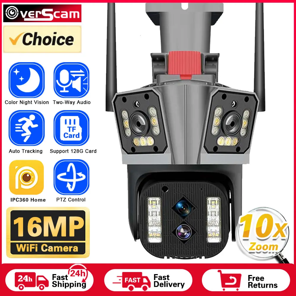 IPC360-Home-App-16MP-8K-Security-Camera-4-Lens-10X-Zoom-3-Screens-WiFi ...