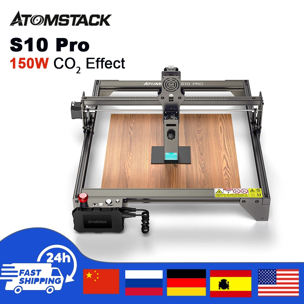 ATOMSTACK S10 Pro CNC Laser Engraver Cutting Machine Ultra thin Real ...