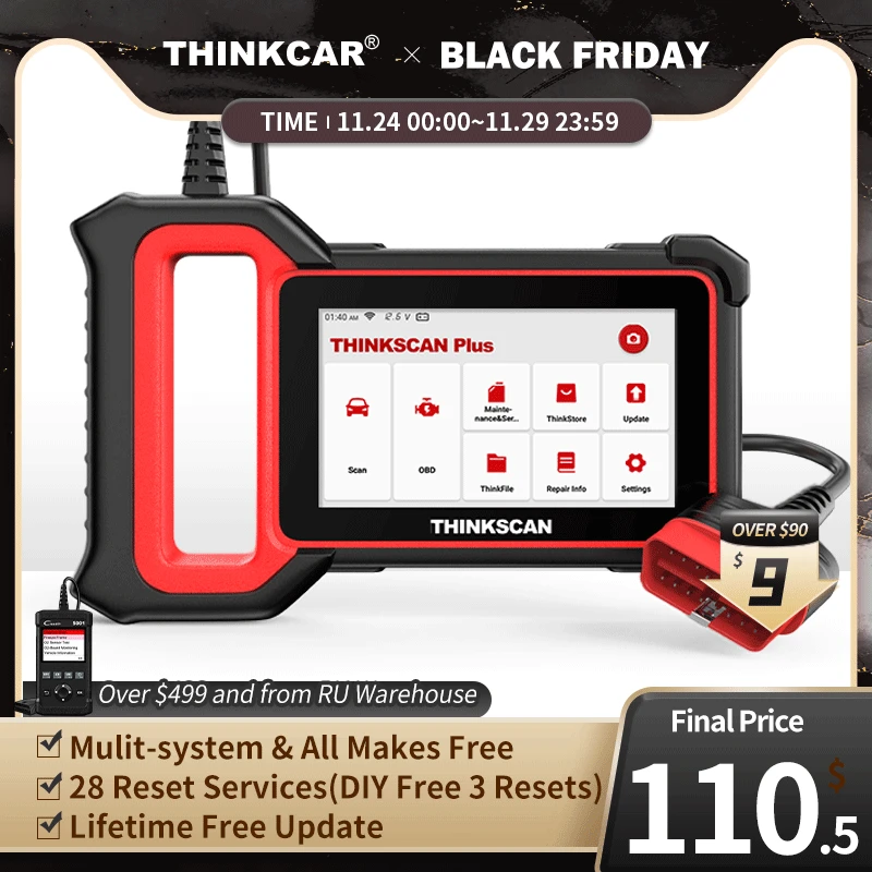 Thinkcar – Thinkscan Plus S4 Scanner Professionnel De Voiture, Outil De ...