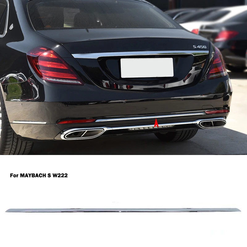 A2228851821-Rear-Chrome-Trim-Chromium-Styling-Bumper-Diffuser ...