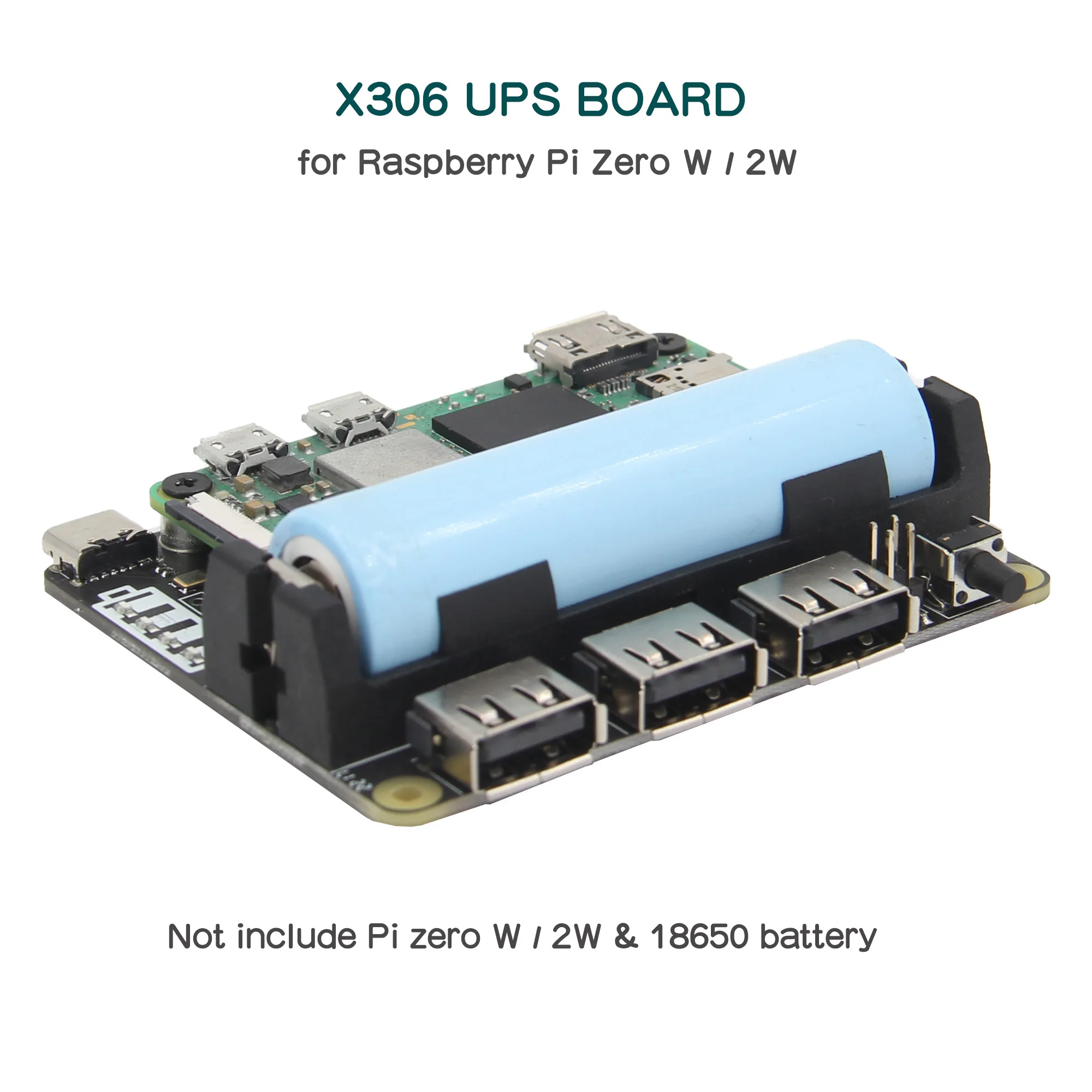 X306-18650-UPS-shield-with-3-standard-USB-A-2-0-ports-UPS-board-for ...