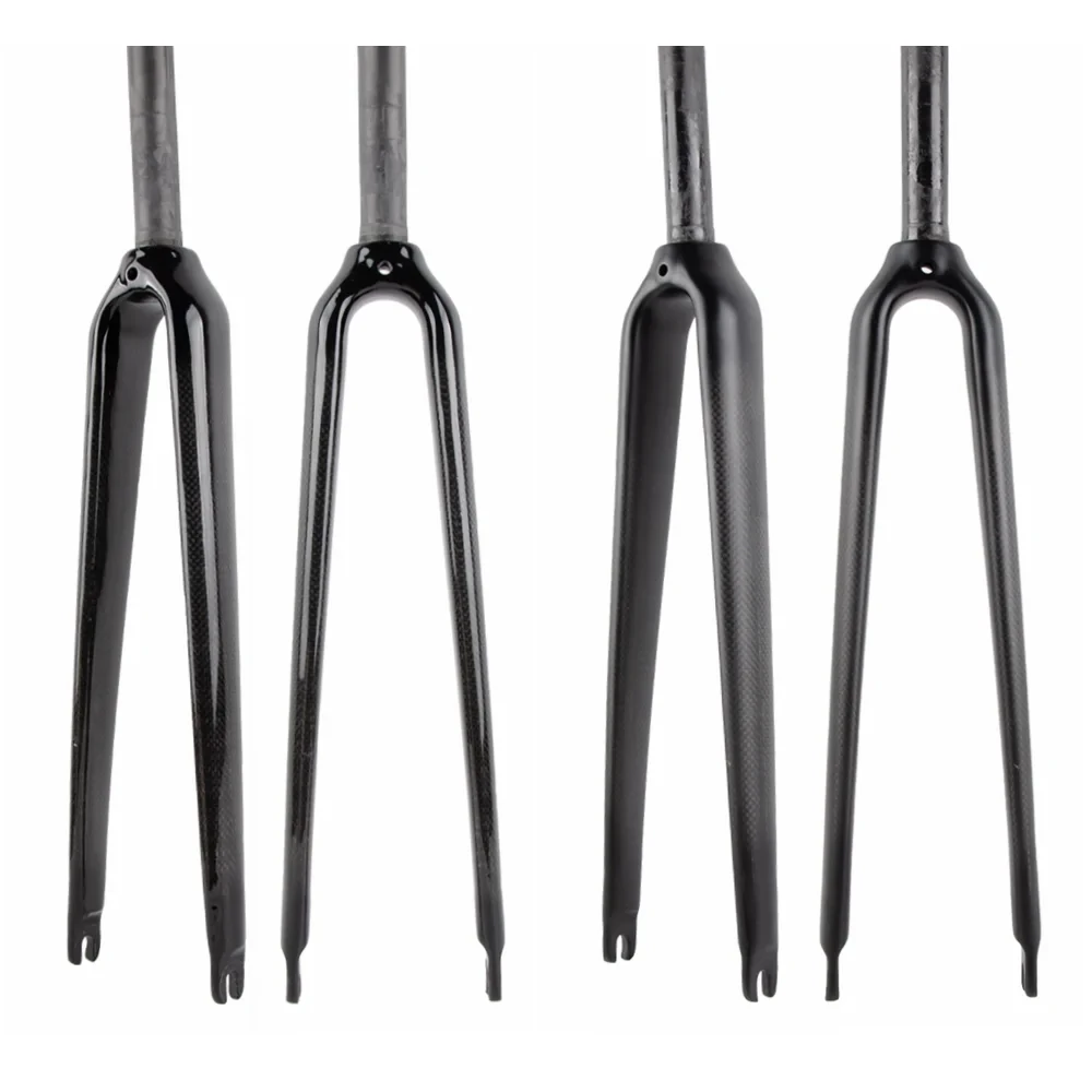 Carbon-Fibre-Fork-700C-Road-Bike-Front-Forks-Road-Bicycle-Parts-Steerer ...