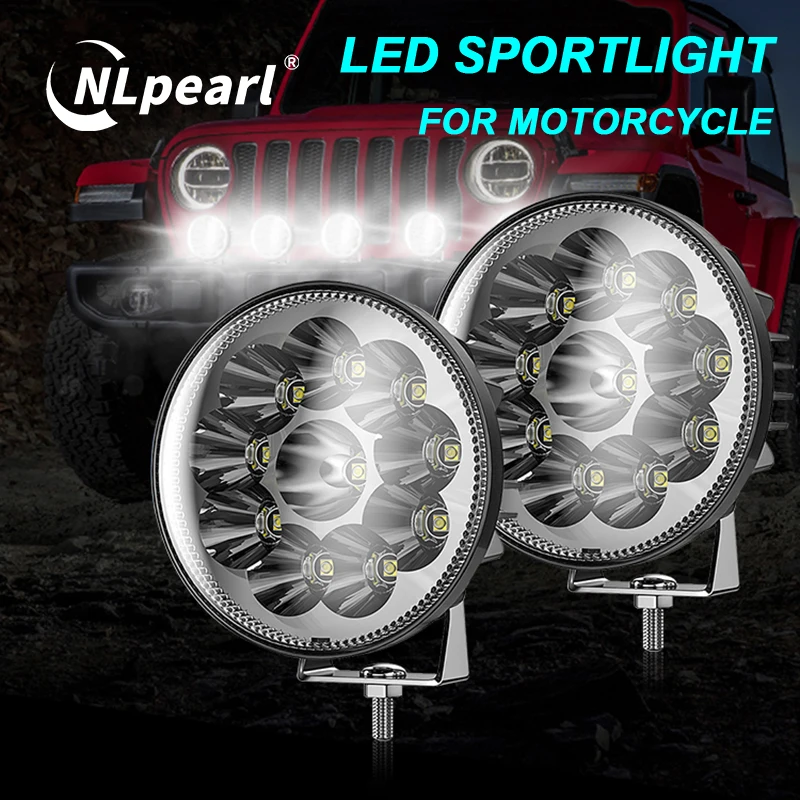 NLpearl-4-Car-High-Bridges-Search-Light-Spotlight-LED-Bulbs-White ...