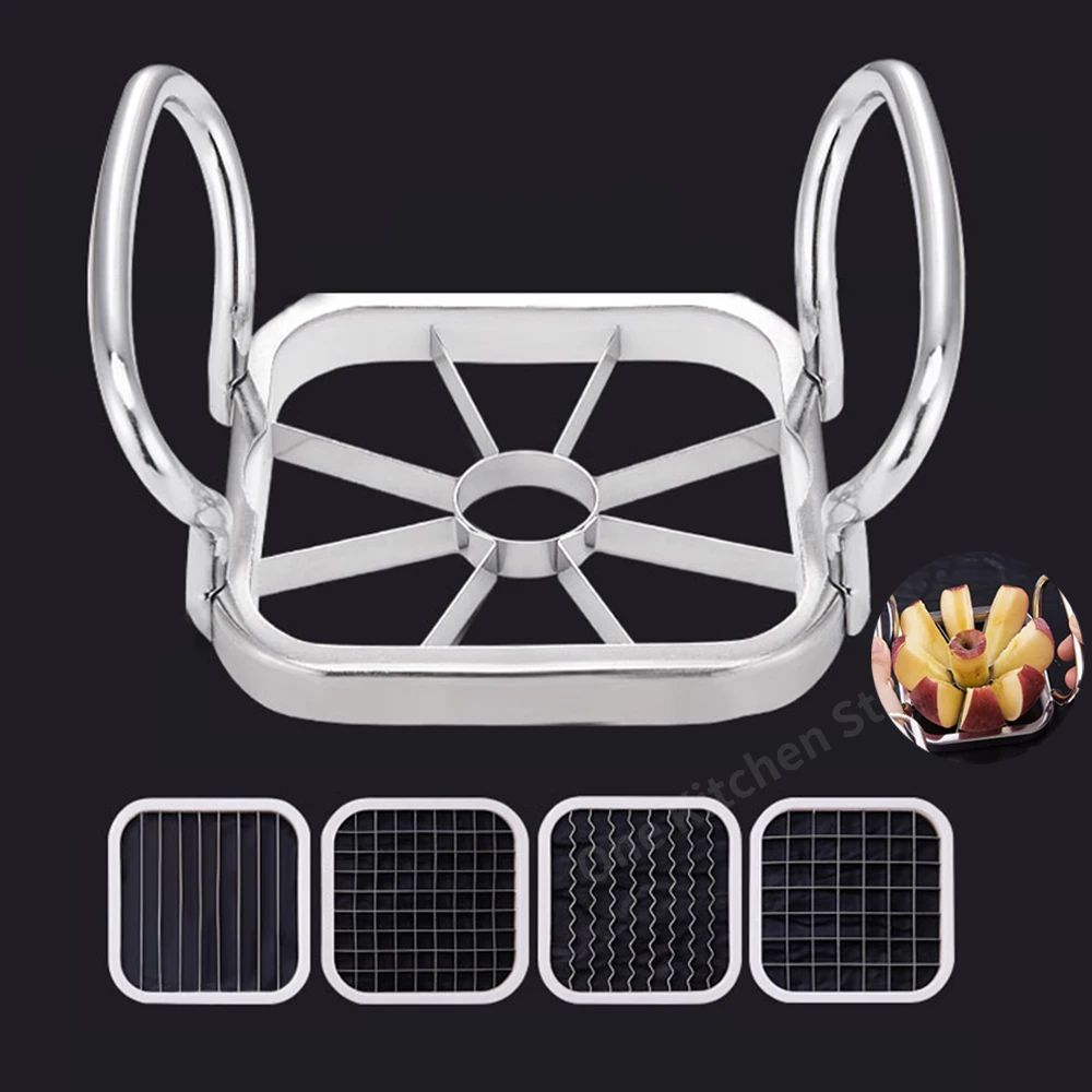 5 in 1 Apple Cutter Slicer Stainless Steel Vegetable Fruit Shredders ...