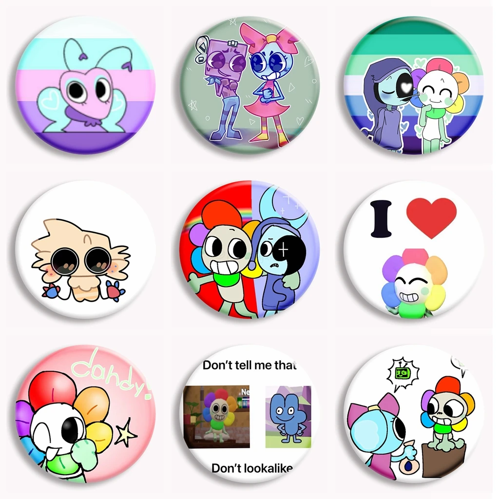 Dandy-s-World-Cute-Soft-Button-Pin-Dandy-World-Horror-Game-Brooch-Goob ...