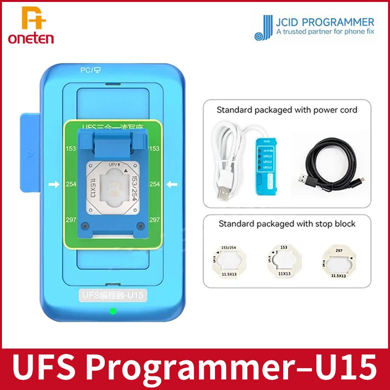 JC-JCID-UFS-Programmer-U15-BGA153-254-297-3-in-1-Read-Write-Socket-For ...