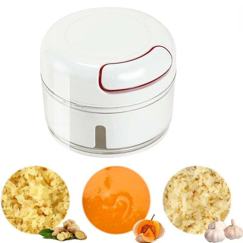 160ml Mini Manual Garlic Chopper Hand Garlic Press Food Vegetables ...