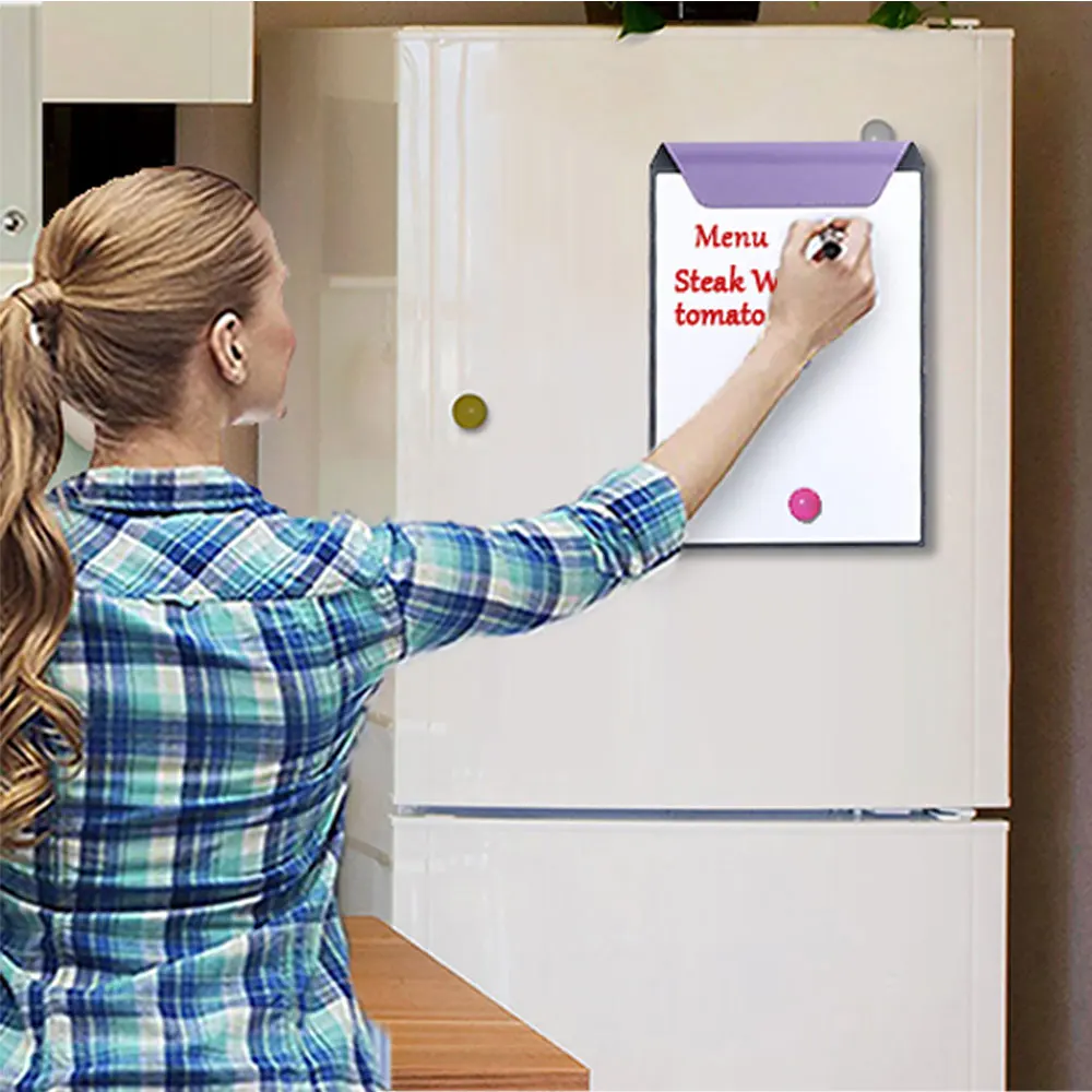 Tableau blanc,Pink--A4 tableau blanc effacable et magnetique,planchette ...