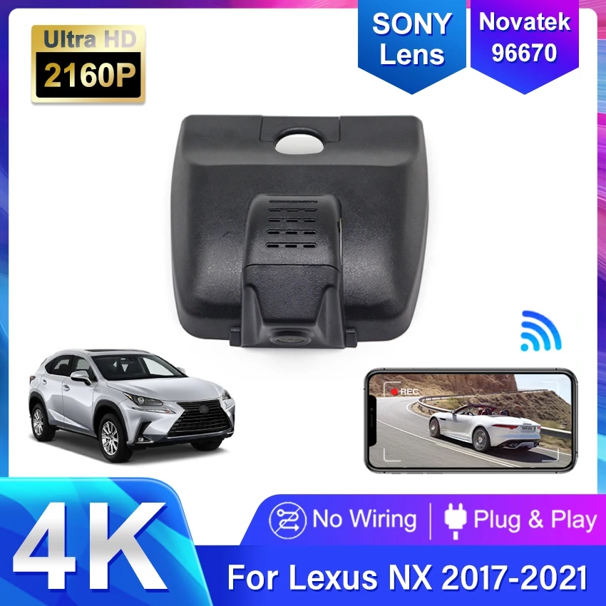 4K Dash Cam Camera 2160P Car Dvr Recorder For Lexus NX 300 200t for ...