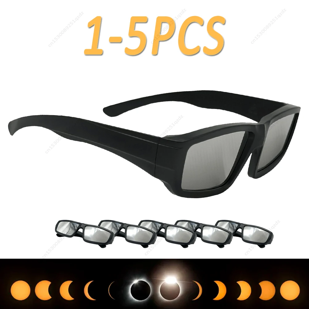1-5PCS Solar Eclipse Glasse Reusable Anti-UV Viewing Glasses Safe ...