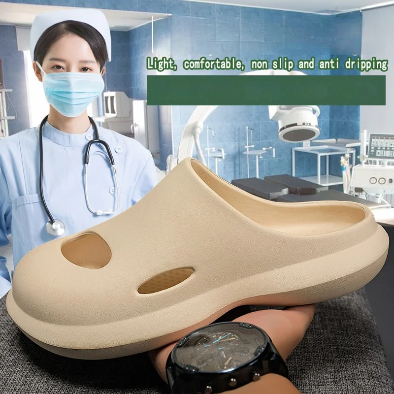 Operating-Room-Slippers-Women-s-Toe-Cap-Hole-Shoes-Non-Slip-Nurse-Shoes ...