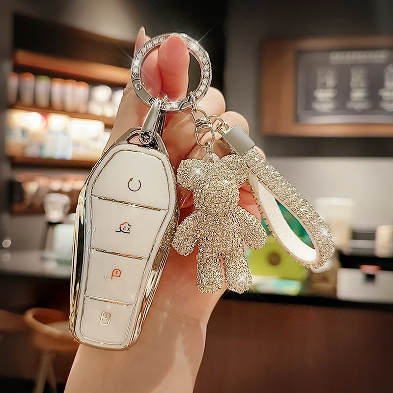 Soft Tpu Car Remote Key Case Cover Shell Fob For Byd Song Pro Han Ev ...