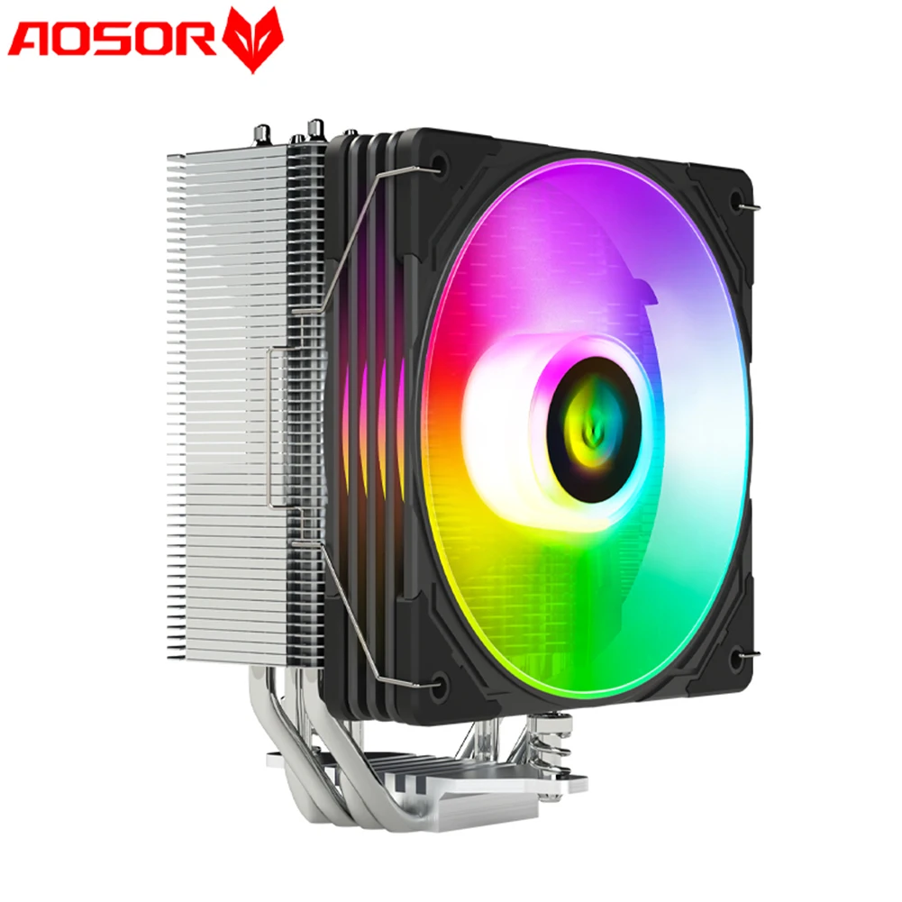 COOLMOON-4-Heat-Pipe-CPU-Cooler-120mm-ARPG-Low-Profile-Fan-Radiator-PWM ...