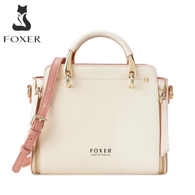FOXER-Split-Leather-Elegant-Handbag-Women-Chic-Tote-Female-Shoulder-Bag ...
