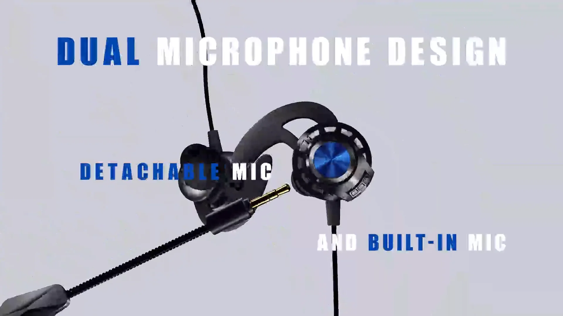 Gaming Handsfree with Dual & Detachable Mic | Wired Noise-Canceling In ...