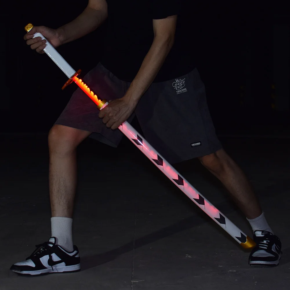 106cm-Demon-Slayer-Rengoku-Kyoujurou-Saber-Pvc-Katanna-Glow-Sword-Anime ...
