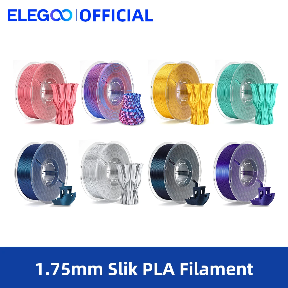 ELEGOO-Silk-PLA-Filament-1-75mm-1KG-3D-Printer-Filament-1kg-Gold-Silver ...