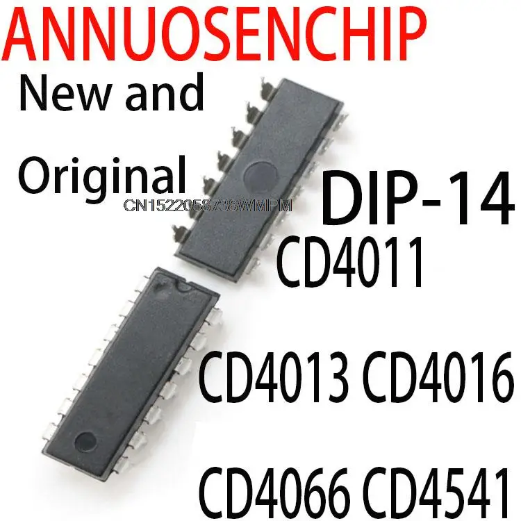 Piezas-nuevo-y-Original-CD4015BE-CD4011BE-CD4013BE-DIP-14-CD4011-CD4013-CD4016-CD4066-CD4541-DIP ...