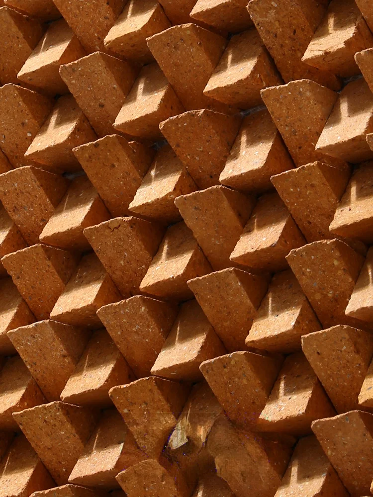 3D-three-dimensional-bricks-triangular-terracotta-handmade-bricks ...