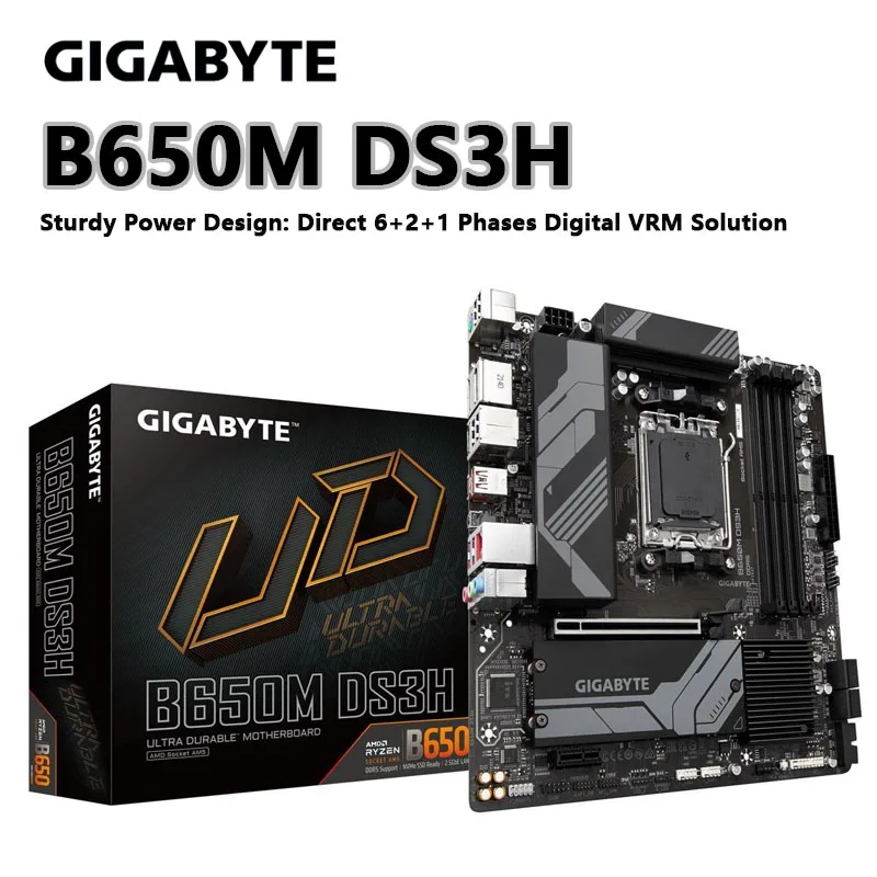 GIGABYTE-B650M-DS3H-AM5-LGA-1718-AMD-B650-Micro-ATX-3-Year-Warranty ...