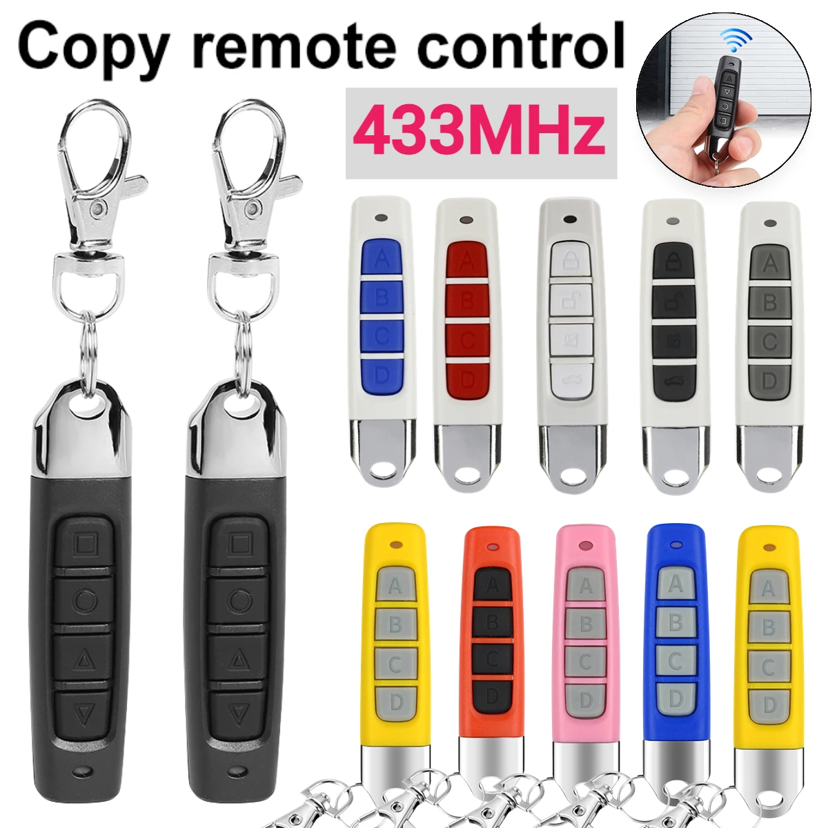 433MHz-Copy-Remote-Controller-Auto-4-Channe-Code-Garage-Gate-Door ...
