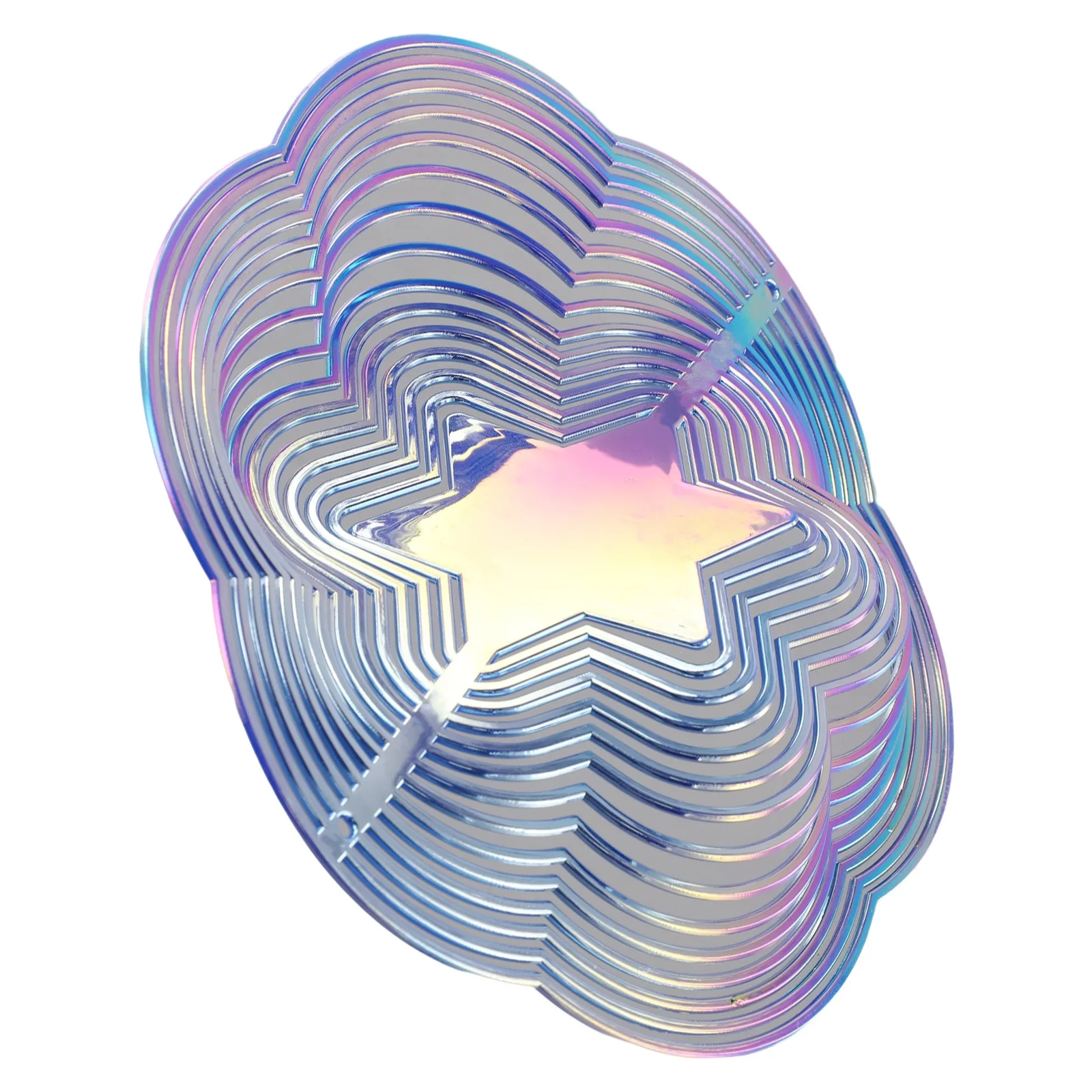 Spinner à Vent Hexagonal en ABS,20.1x20.1cm,Coloré,3D,Répulsif d ...