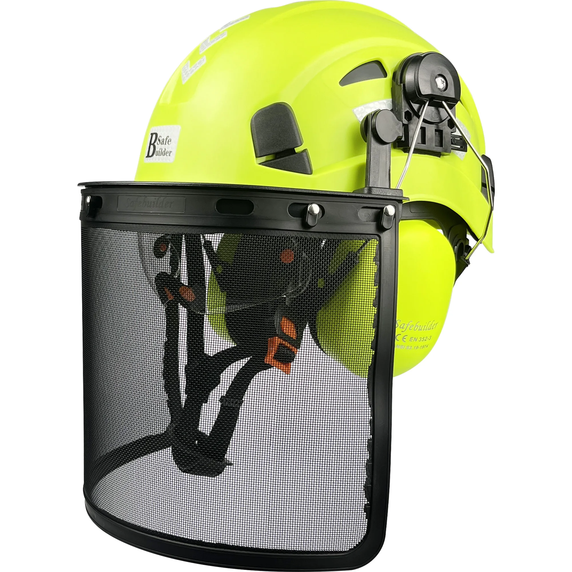 CE-Forestry-Safety-Helmet-With-Visor-Face-Mesh-Shield-Chainsaw-work-ABS ...