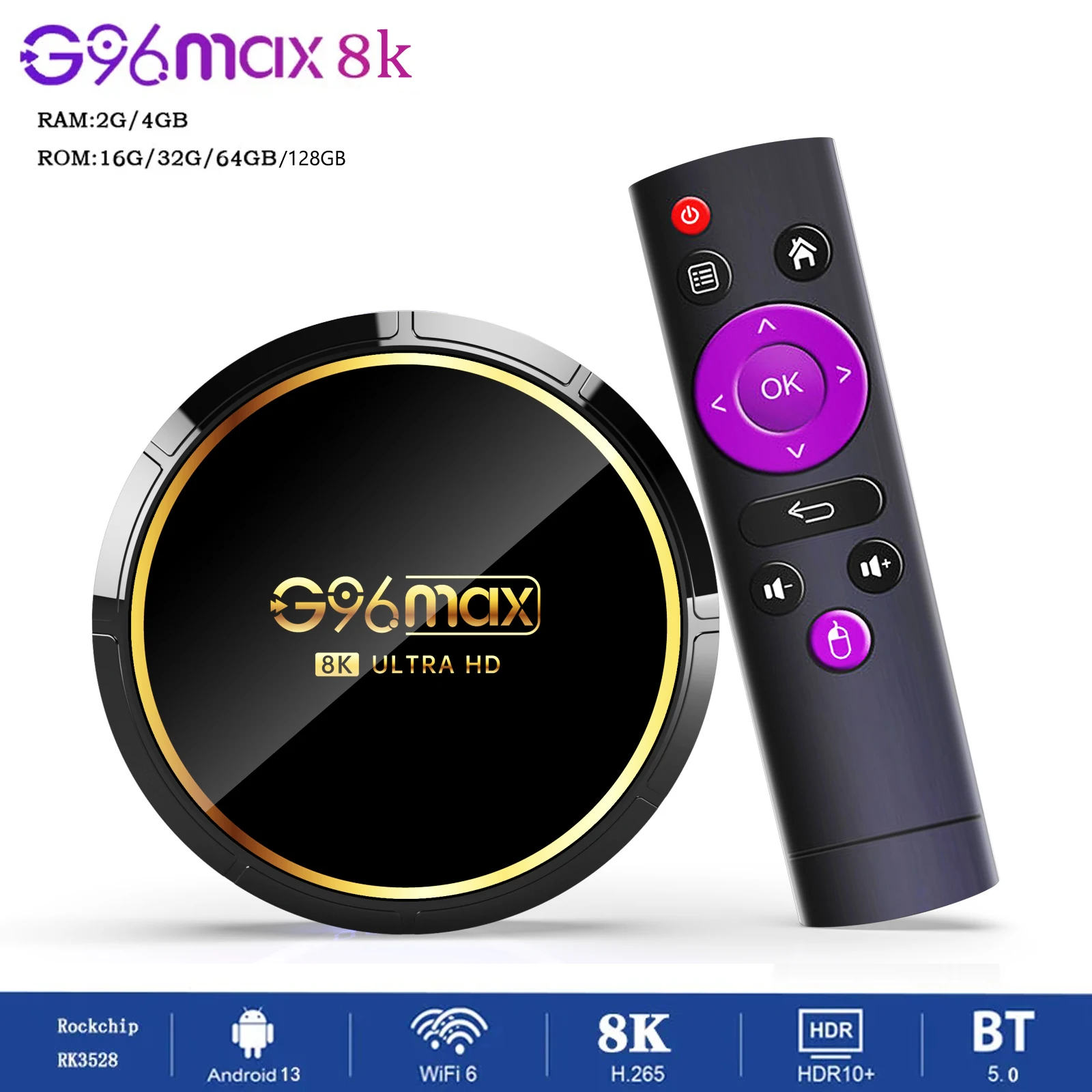 HOT-2024-Smart-Home-Theater-TV-Box-Bluetooth-Android13-Rockchip3528-Wifi6-4K-HDR10-Netflix ...
