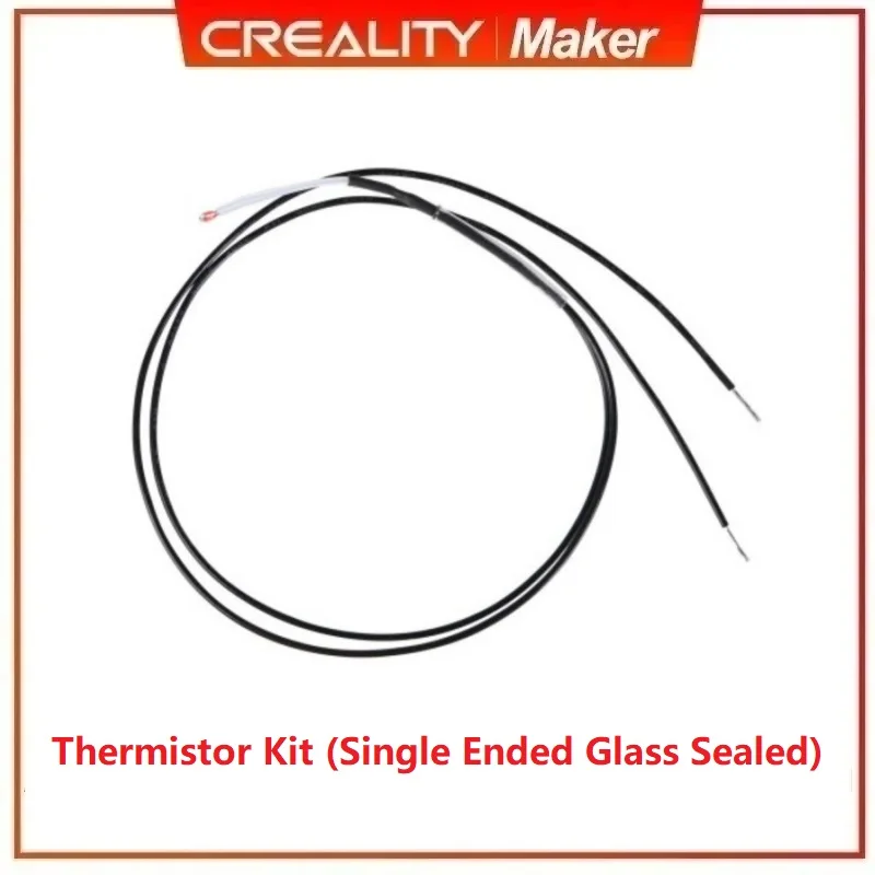 Creality Official 3D Printer Parts Thermistor Kit Stainless Steel Interface Thermistor 30cm ...