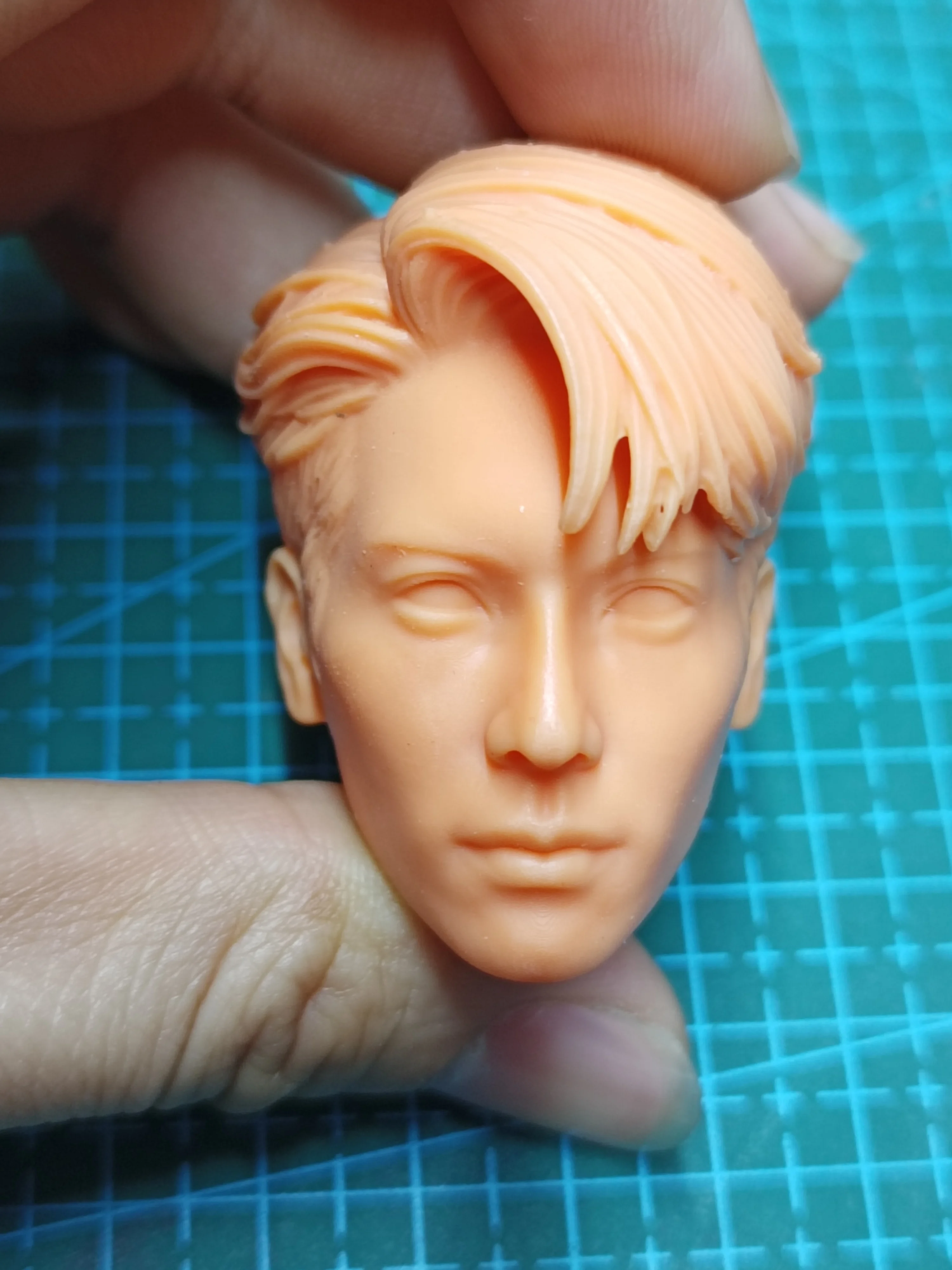Jackson-Wang-ASia-Singer-Star-Unpanited-Male-Head-Carving-Soldier-3D ...