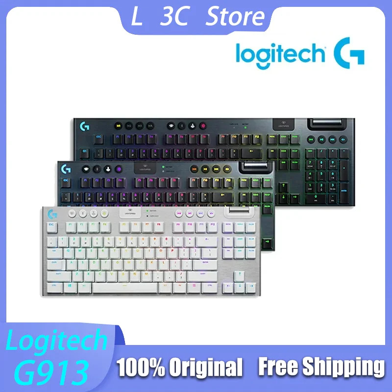 Logitech-G913-G913TKL-Wireless-Mechanical-Keyboard-Bluetooth-Laptop-16 ...