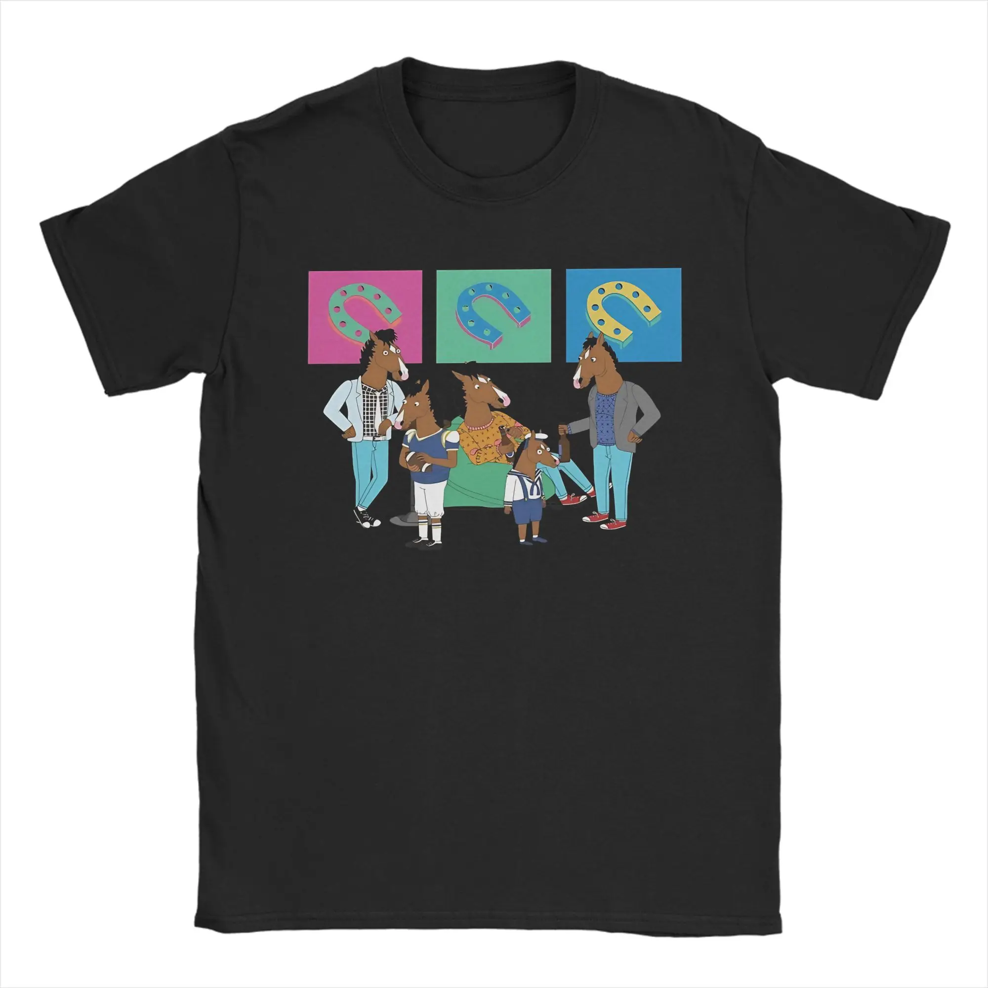 Retro Drama Comedy 90s Show Movie BoJacks Horsemans T-Shirt Cotton Tees ...