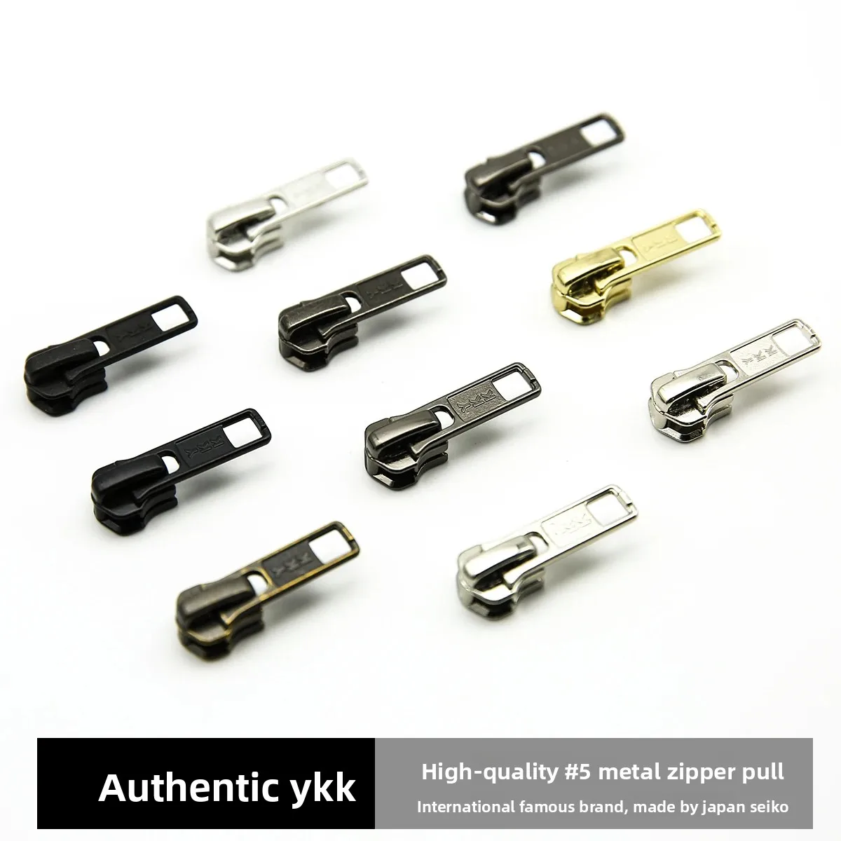 15 Pieces YKK High Quality No. 5 Metal DA Slider Head Clothes Down ...