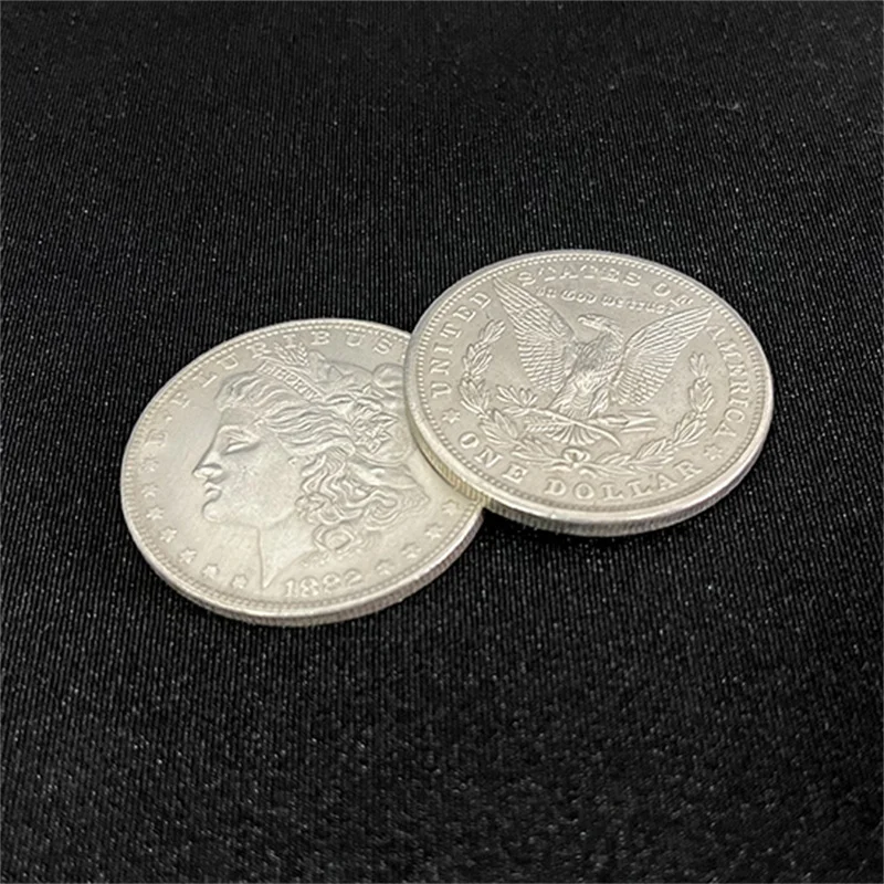 Expanded-Shell-Cupronickel-Morgan-Dollar-Head-Tail-Magic-Tricks-Coin ...