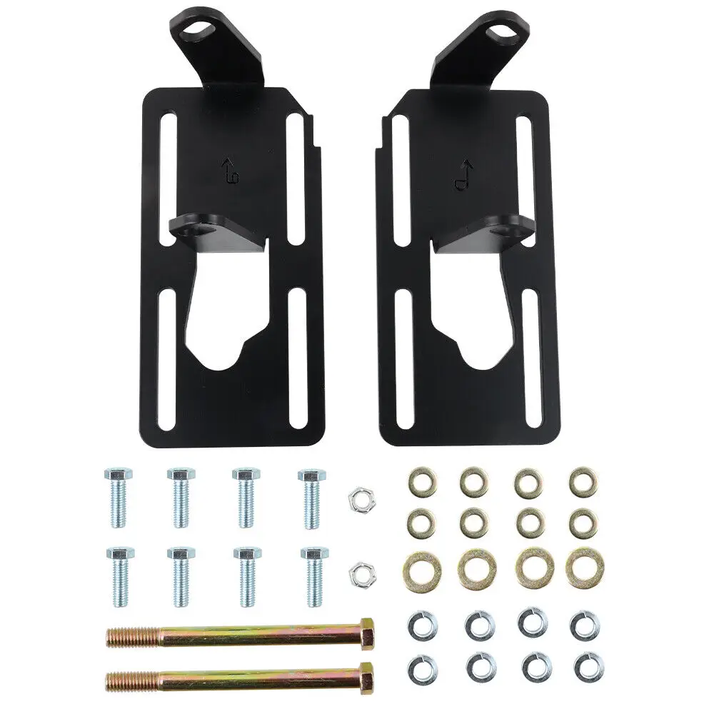 Black-Engine-Motor-Swap-Mount-Brackets-Adapter-Plate-for-LS1-88-98-LS2 ...