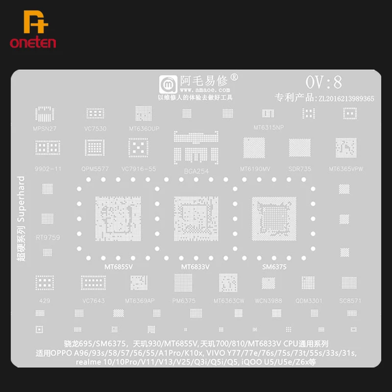 MaAnt Qualcomm CPU Comprehensive BGA Reballing Stencil For, 59% OFF