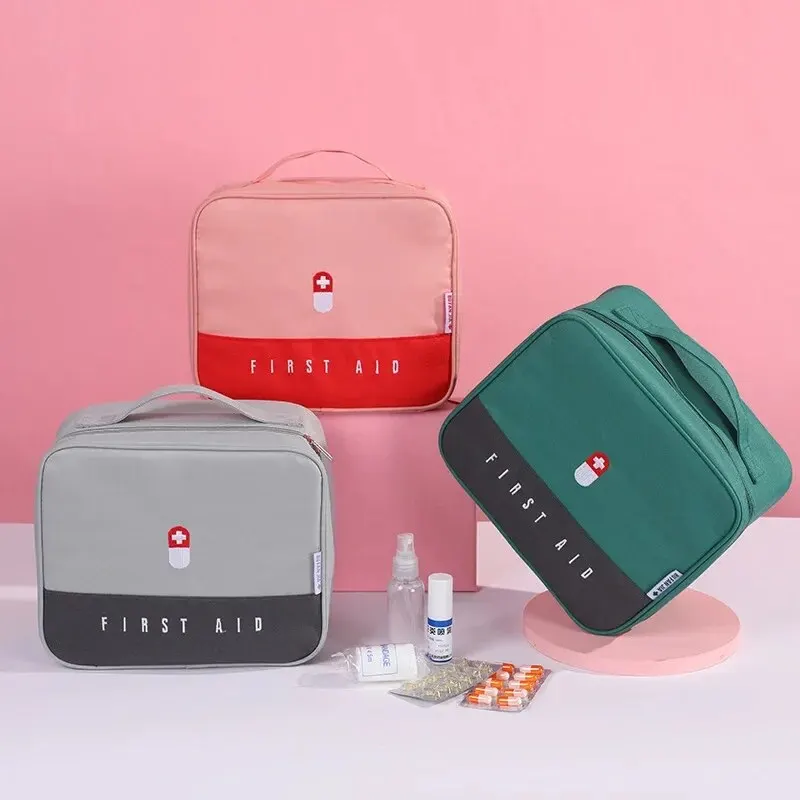 Portable-Travel-First-Aid-Kit-Handheld-Medical-Bag-Home-Use-Fabric ...
