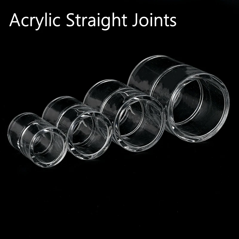 Acrylic-Straight-Joints-Aquarium-Fish-Tank-Accessories-Transparent-Tube ...
