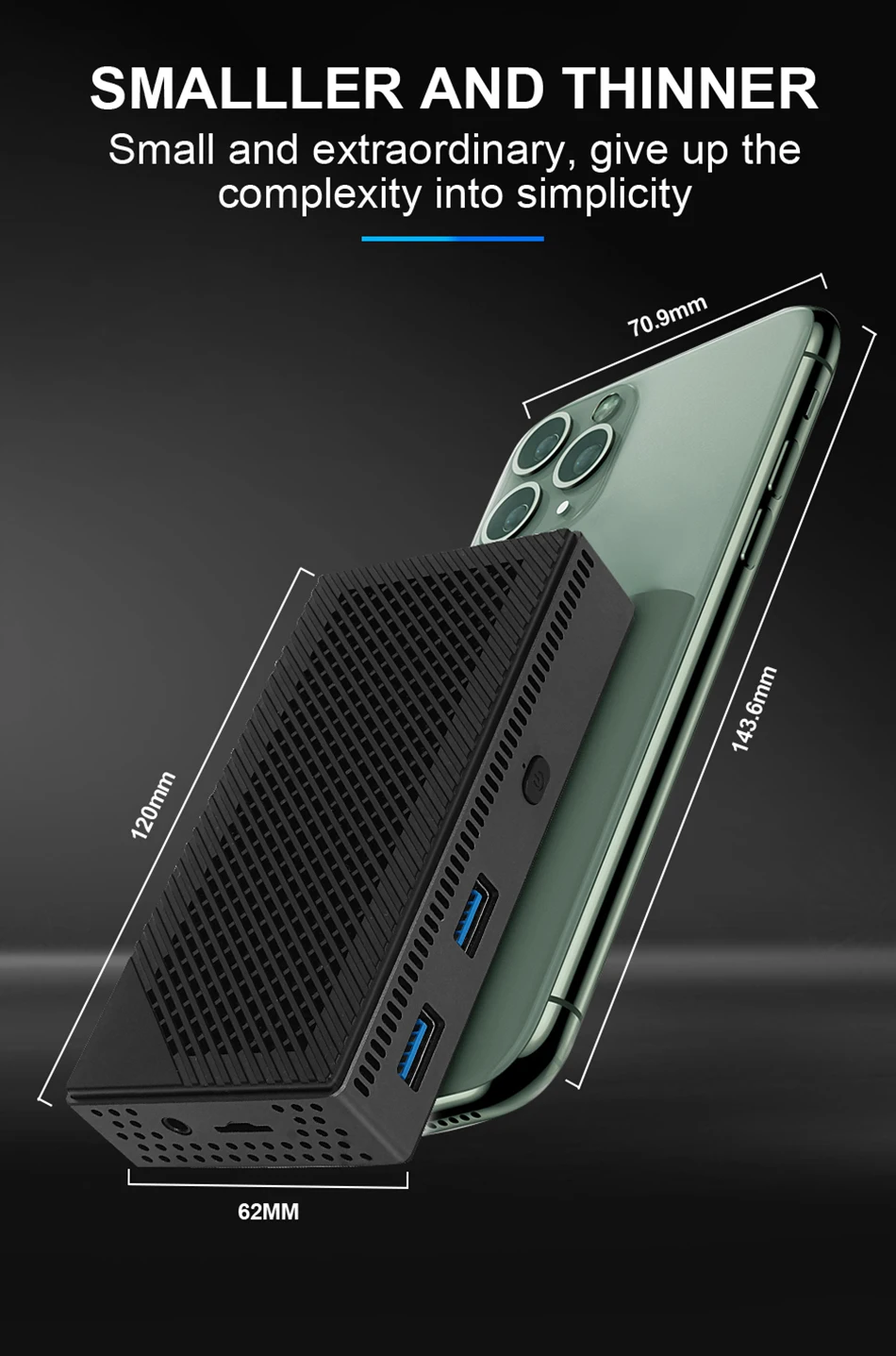 Zx02 quad core intel gemini lago n4100 windows10 mini pc 6gb 128gb ...