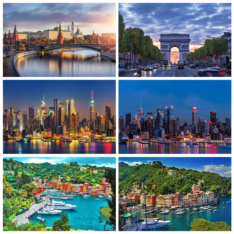 Famous-City-Backdrop-Photography-Modern-City-Night-Background ...