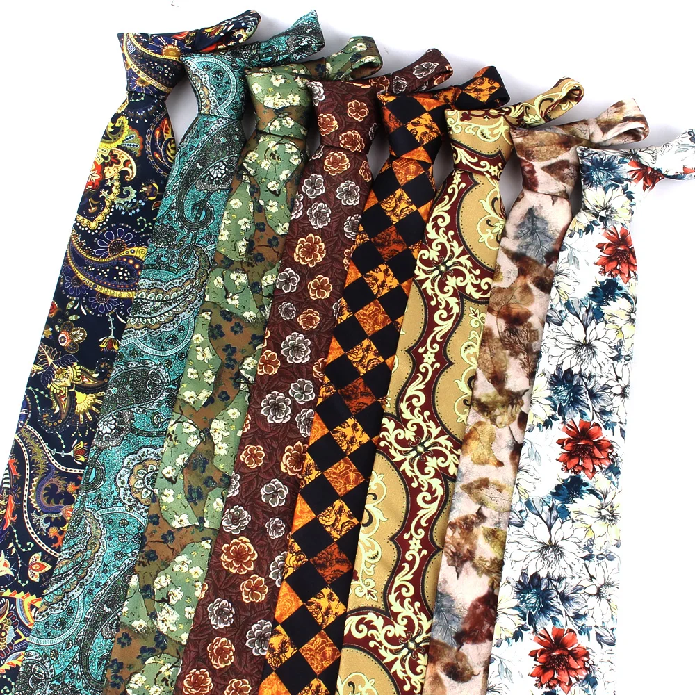 Corbatas-con-estampado-Floral-para-hombres-y-mujeres-corbata-suave-para ...