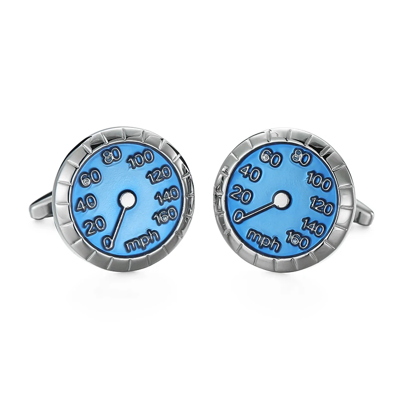 High-quality-blue-speedometer-cufflinks-fashionable-French-shirt-brand ...
