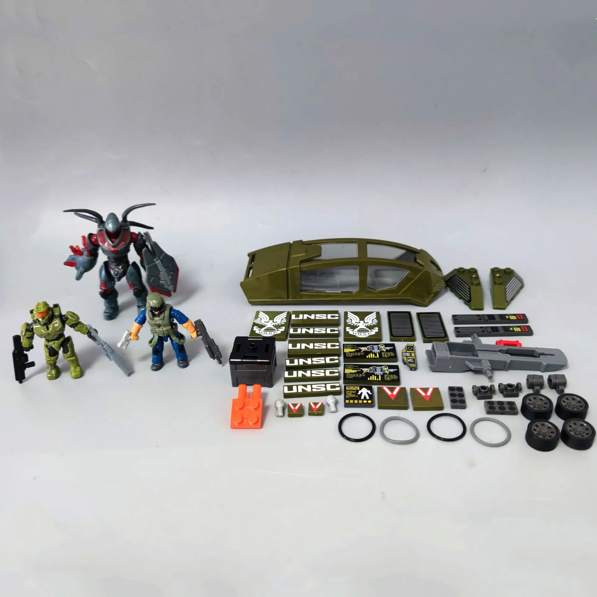 Mega Construx Master Chief Hunter UNSC Pilot Paquete de 3 mini figuras ...
