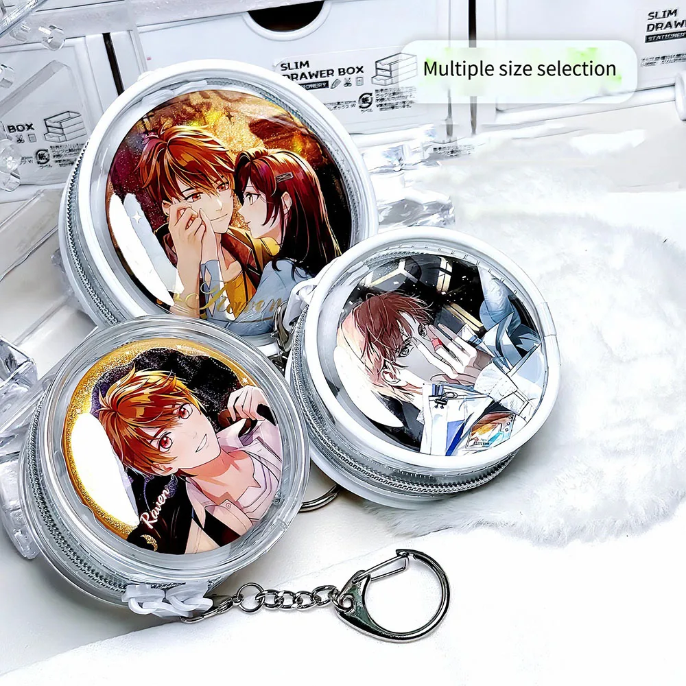 Two-side-Display-Bag-Round-Badge-Storage-Pouch-Protection-Case ...