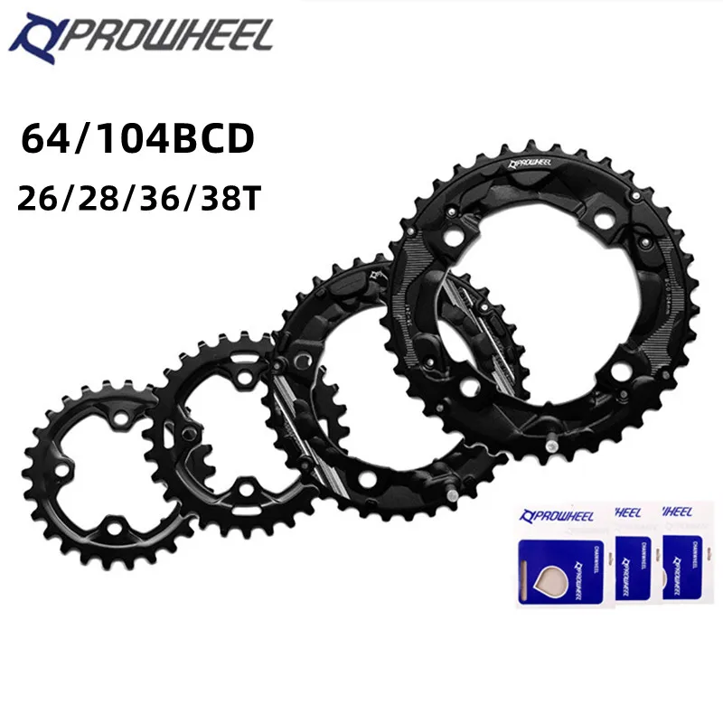 PROWHEEL-Mountain-Bike-Chainring-64-96-104BCD-Sprockets-22-24-26-28-32 ...